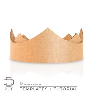 Cardboard Crown | TEMPLATE - Etsy