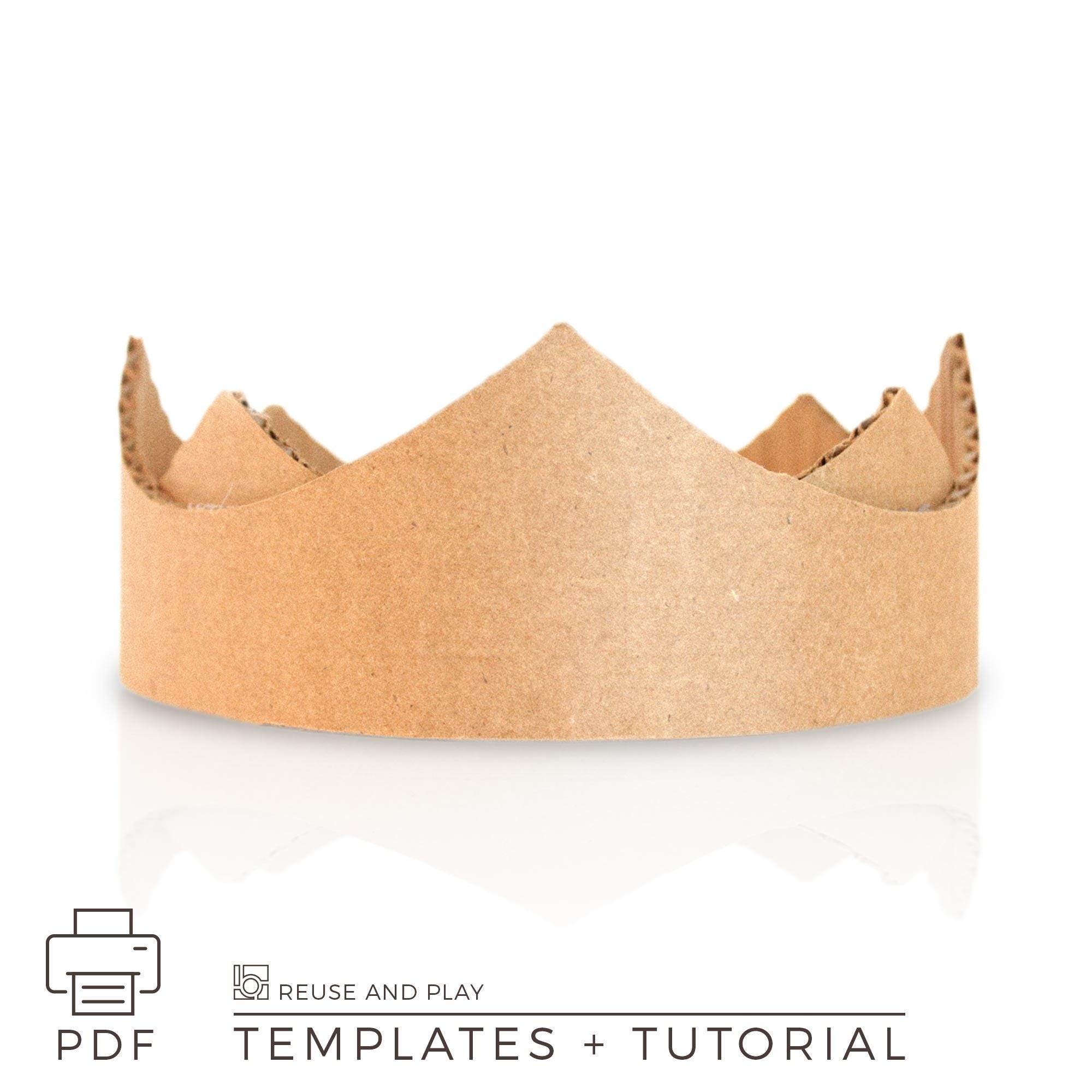 Cardboard Crown | TEMPLATE - Etsy