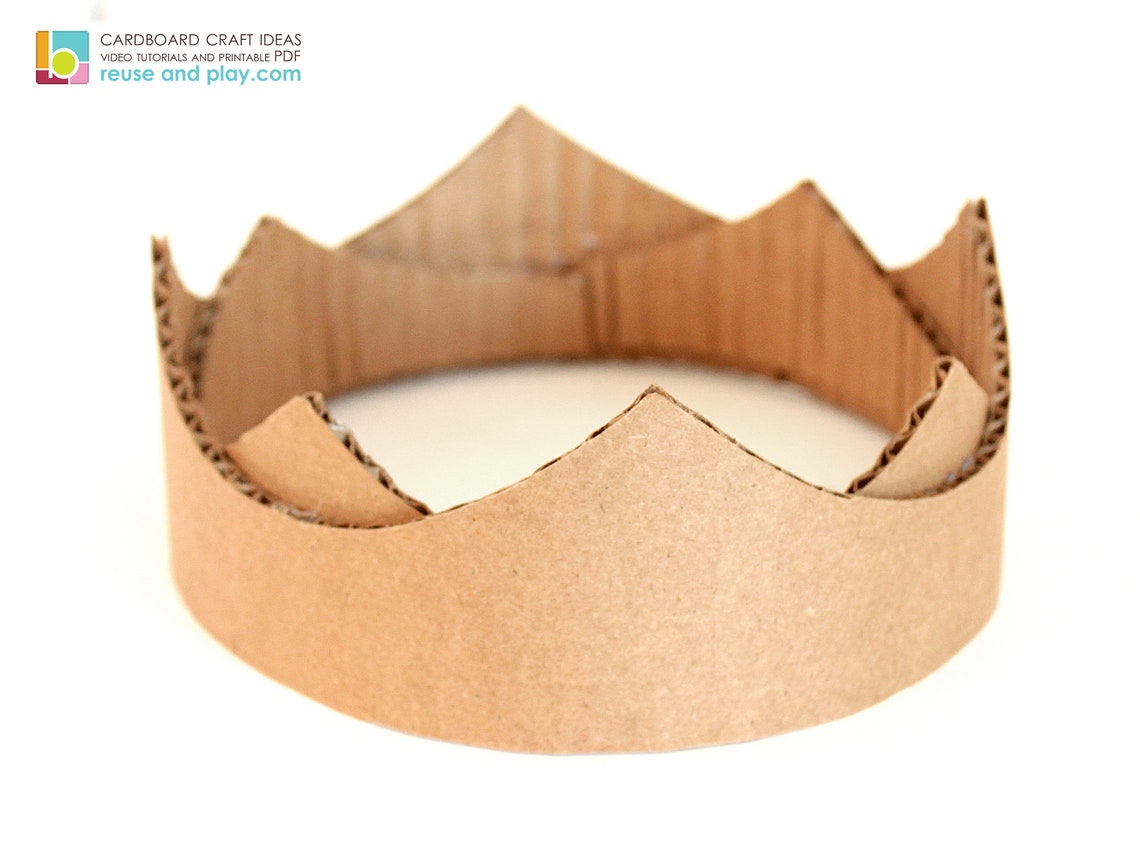 Cardboard Crown TEMPLATE - Etsy