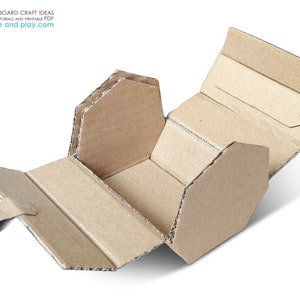 Heptagon Gift Box TEMPLATE 3-7in - Etsy