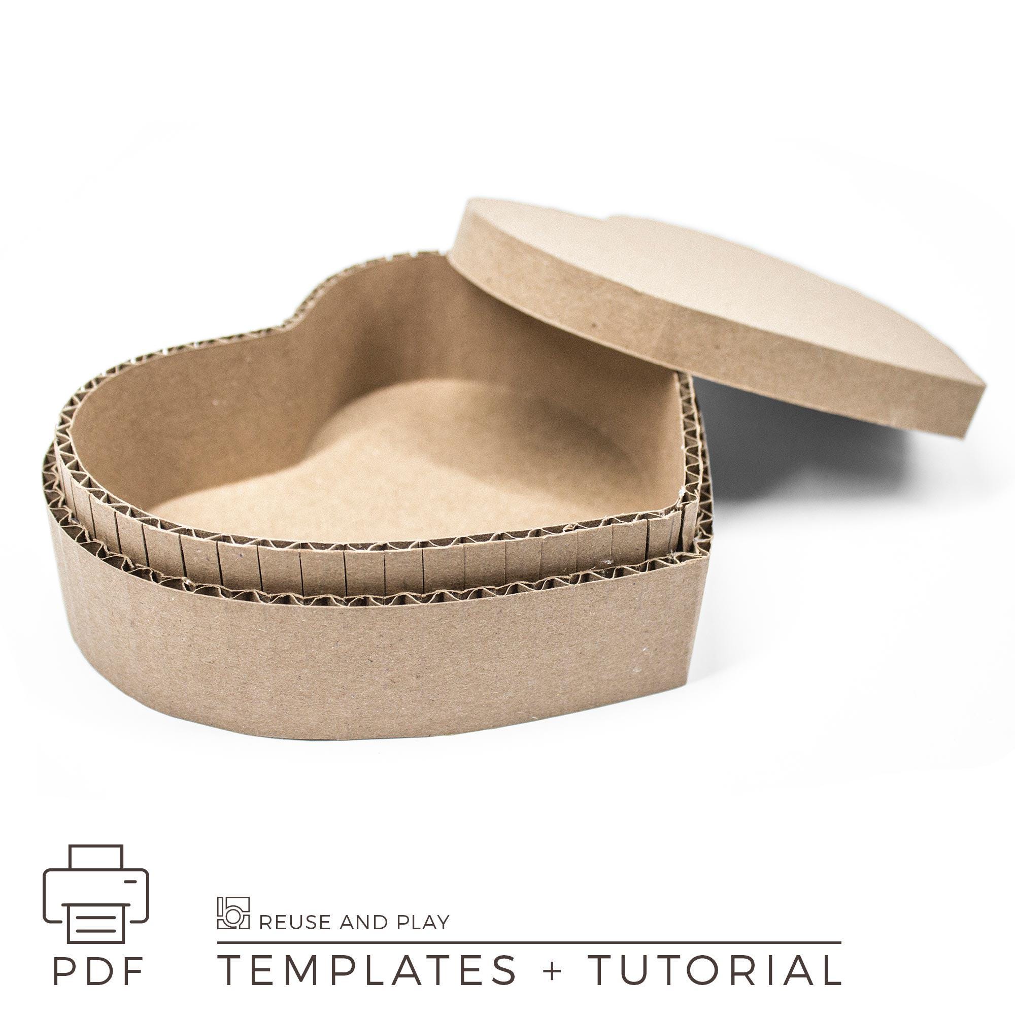 Heart-shaped Gift Box TEPMLATE | 2-20in - Etsy