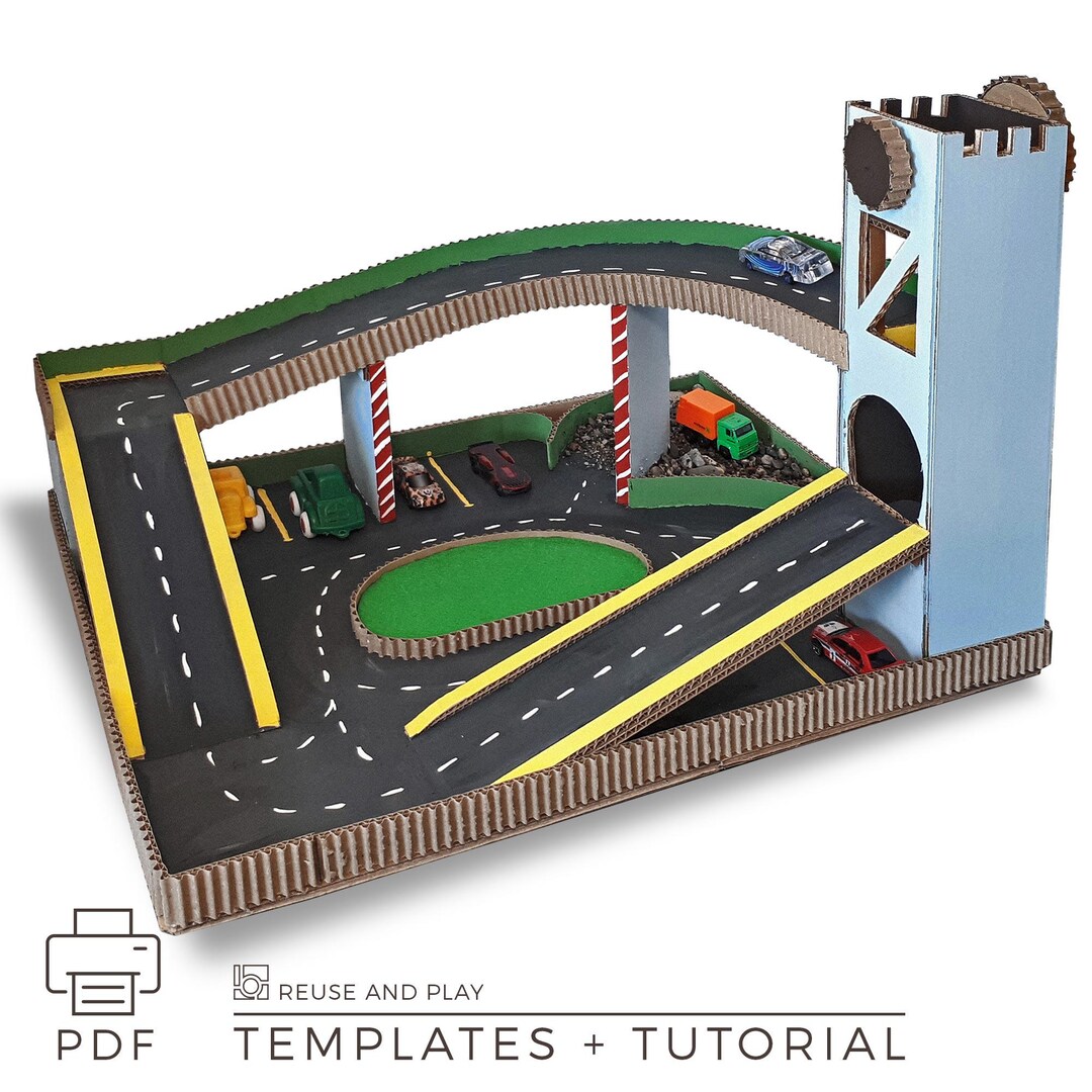 Toy Car Play Mat With Lift and Parking | DIY Tutorial - Etsy