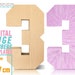 Huge BLOCK Numbers TEMPLATES 42in - Etsy