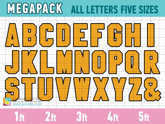 Letters TEMPLATES MEGA PACK | Etsy
