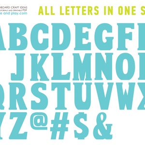 Jumbo 3D Letters TEMPLATES, A-Z | 60in - Etsy