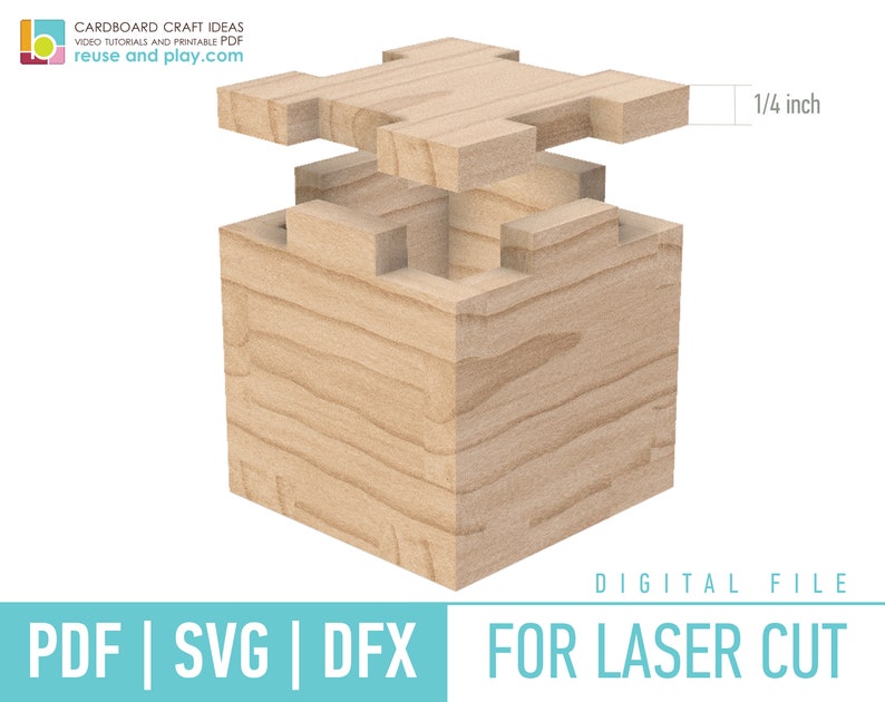 CUBE 5x5 Digital Vector File for Laser Cut or CNC - Etsy