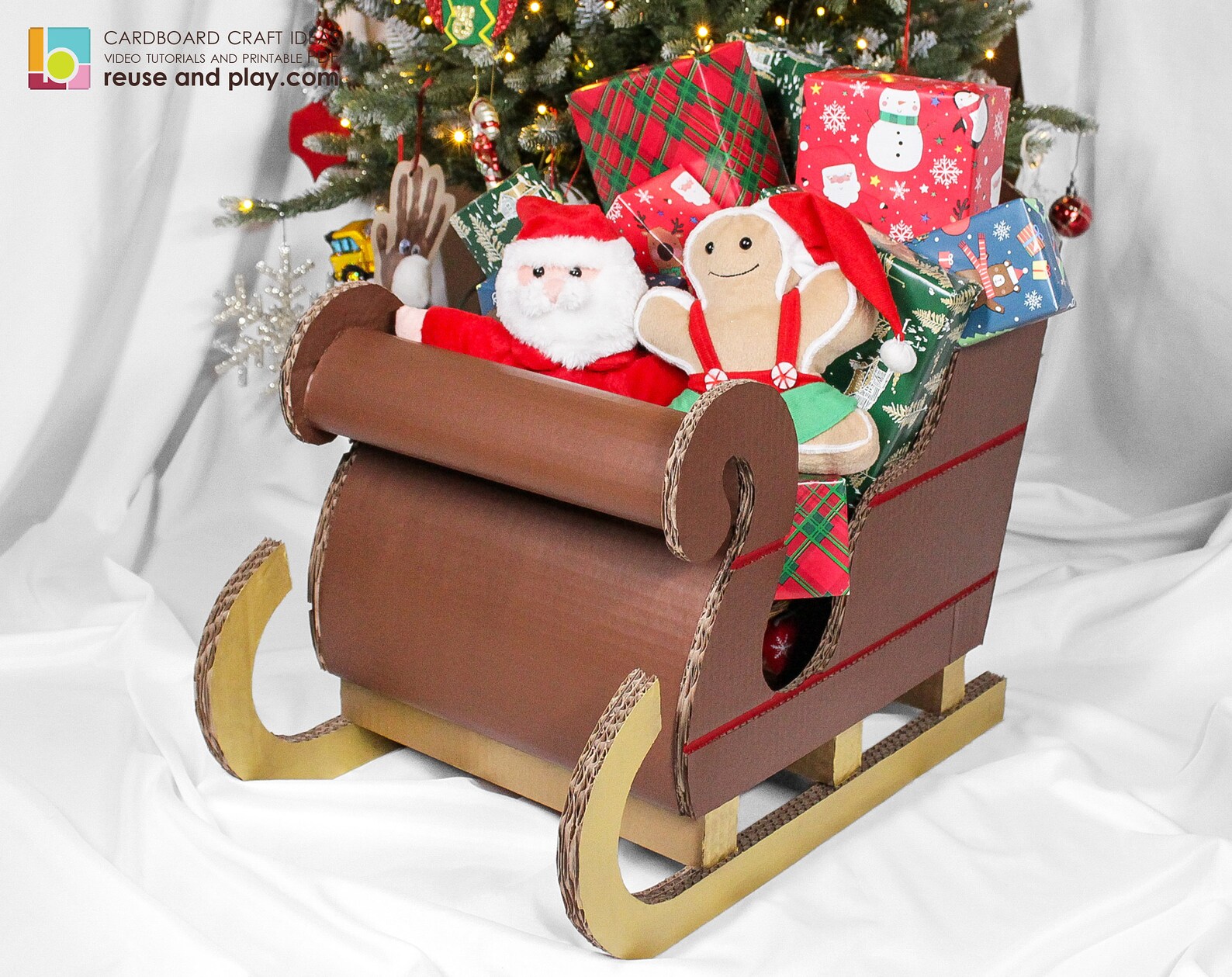 Christmas Sleigh Decor TEMPLATE - Etsy