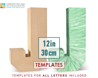 Giant Block Letter Template - Etsy