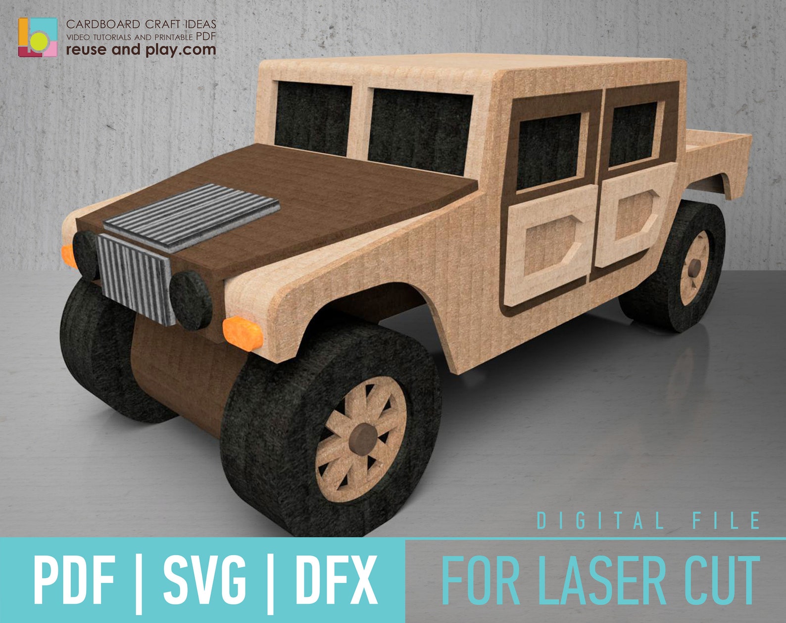 Humvee Truck Toy Car Model. Digital File - Etsy