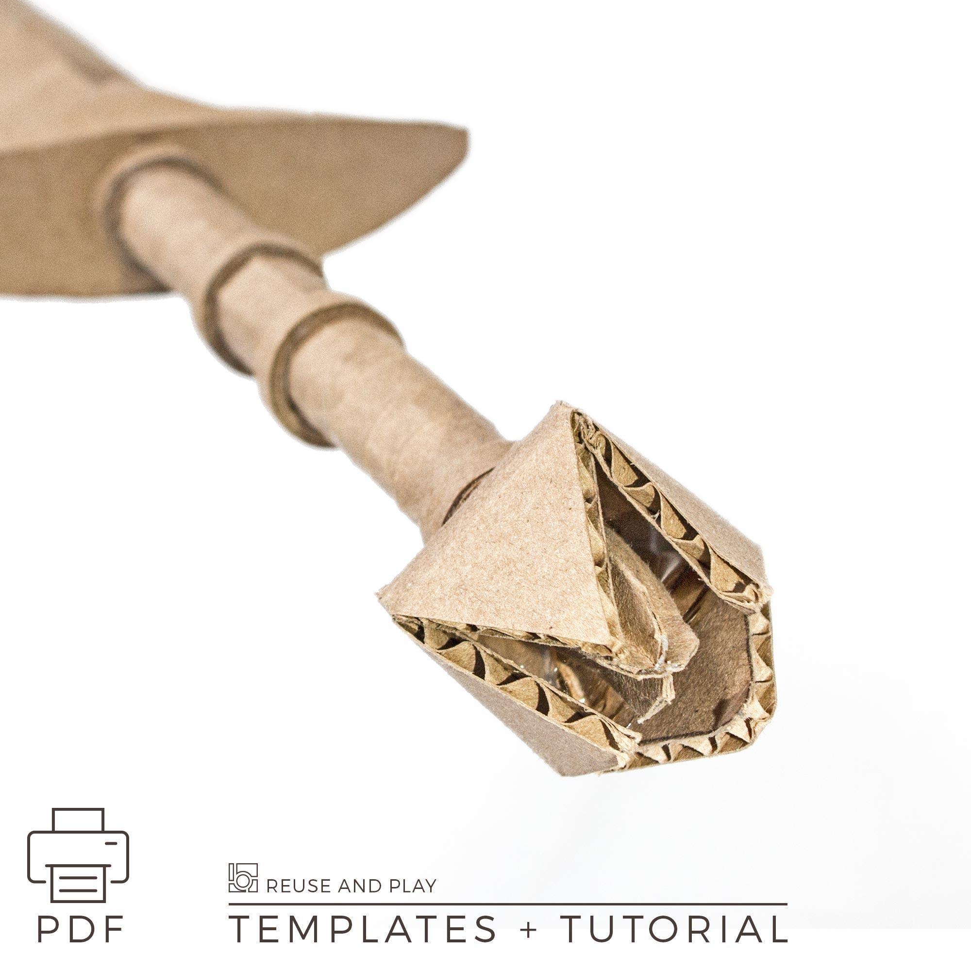 Longsword TEMPLATE, Cardboard Sword Pattern, Printable PDF, Medieval ...