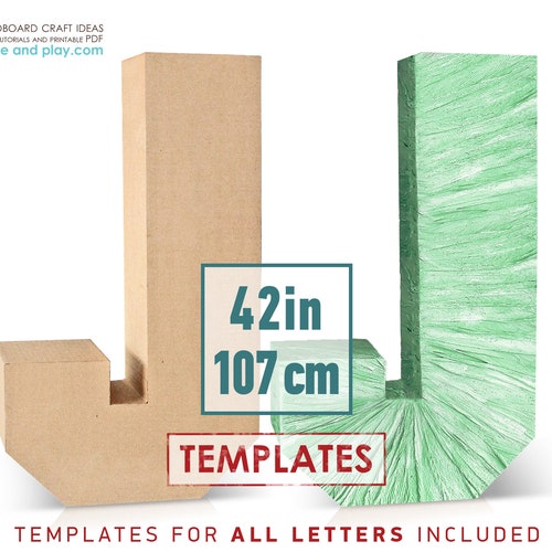 Huge BLOCK Numbers TEMPLATES 42in - Etsy