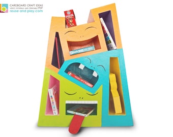 Bookcase Template - Etsy