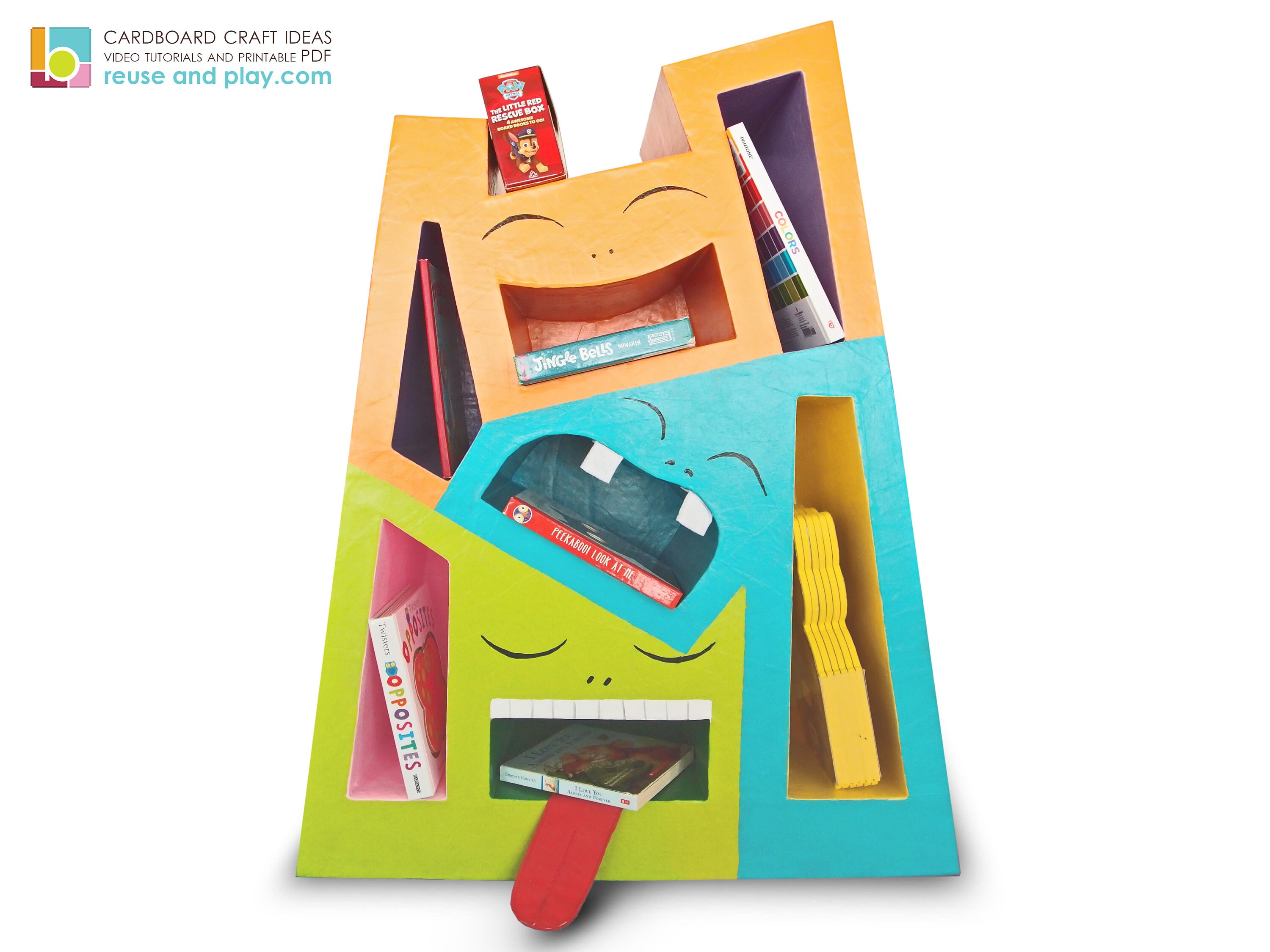 Bookcase DIY Printable PDF Pattern Printable Template - Etsy