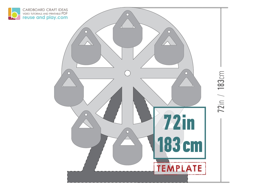 Ferris Wheel Template | 72in - Etsy