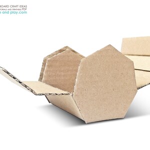 Heptagon Gift Box TEMPLATE 3-7in - Etsy