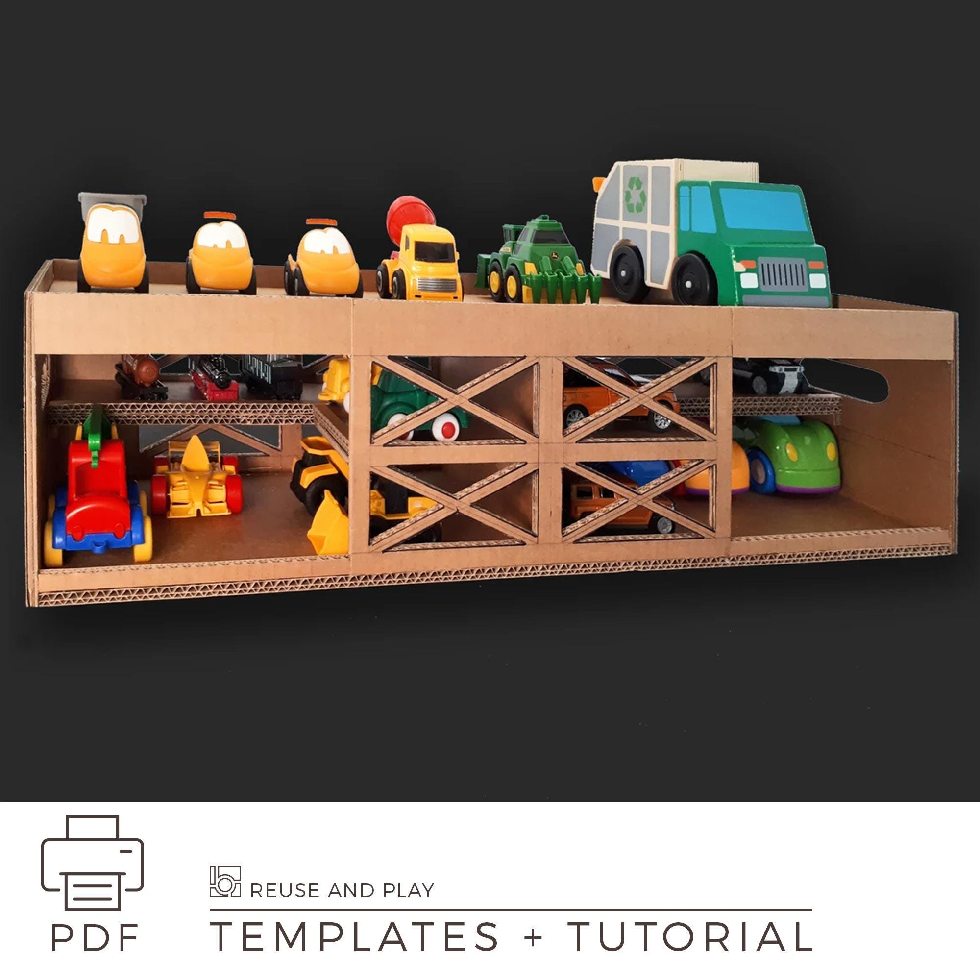 Toy Car Garage TUTORIAL - Etsy