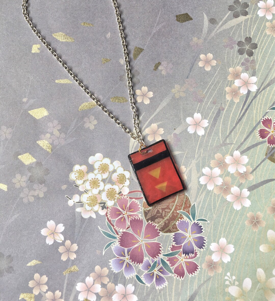 Fuda Tag, Bath Token Necklace, Spirited Away Inspired, Kawaii Necklace ...