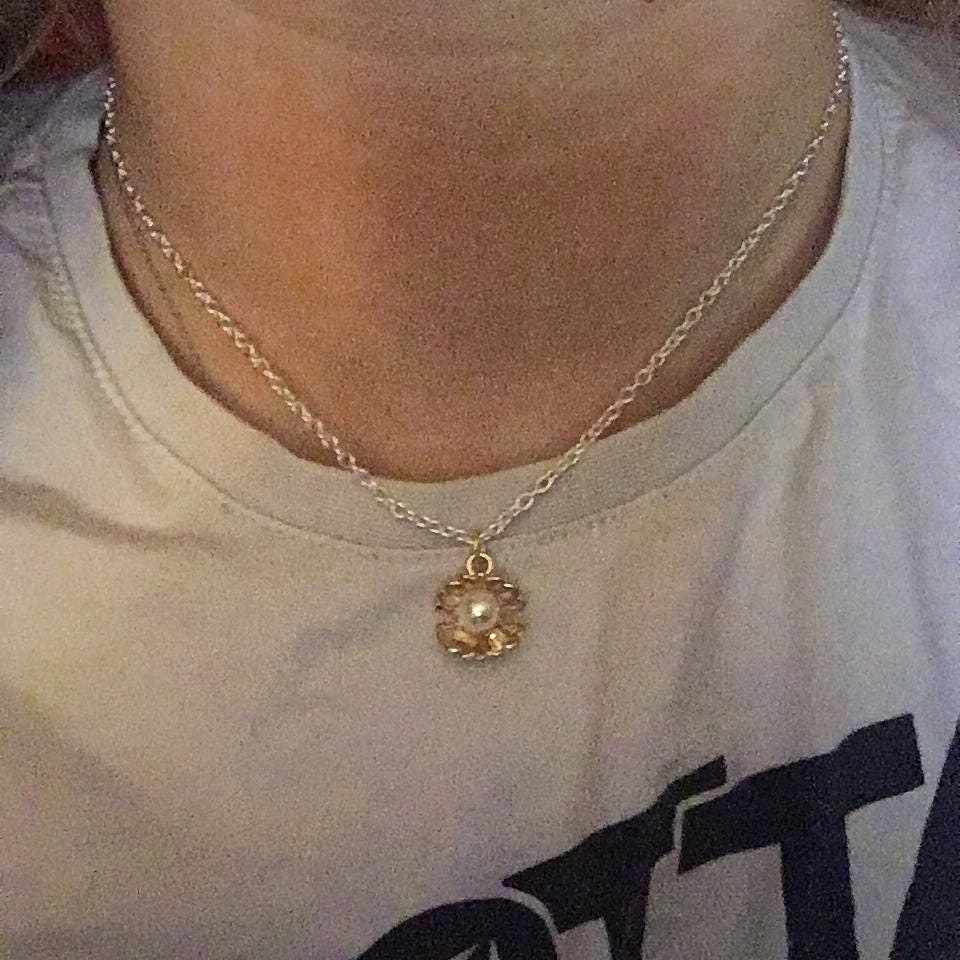 Mermaid Clam Pearl Necklace Glass Pearl Jewellery Sea - Etsy