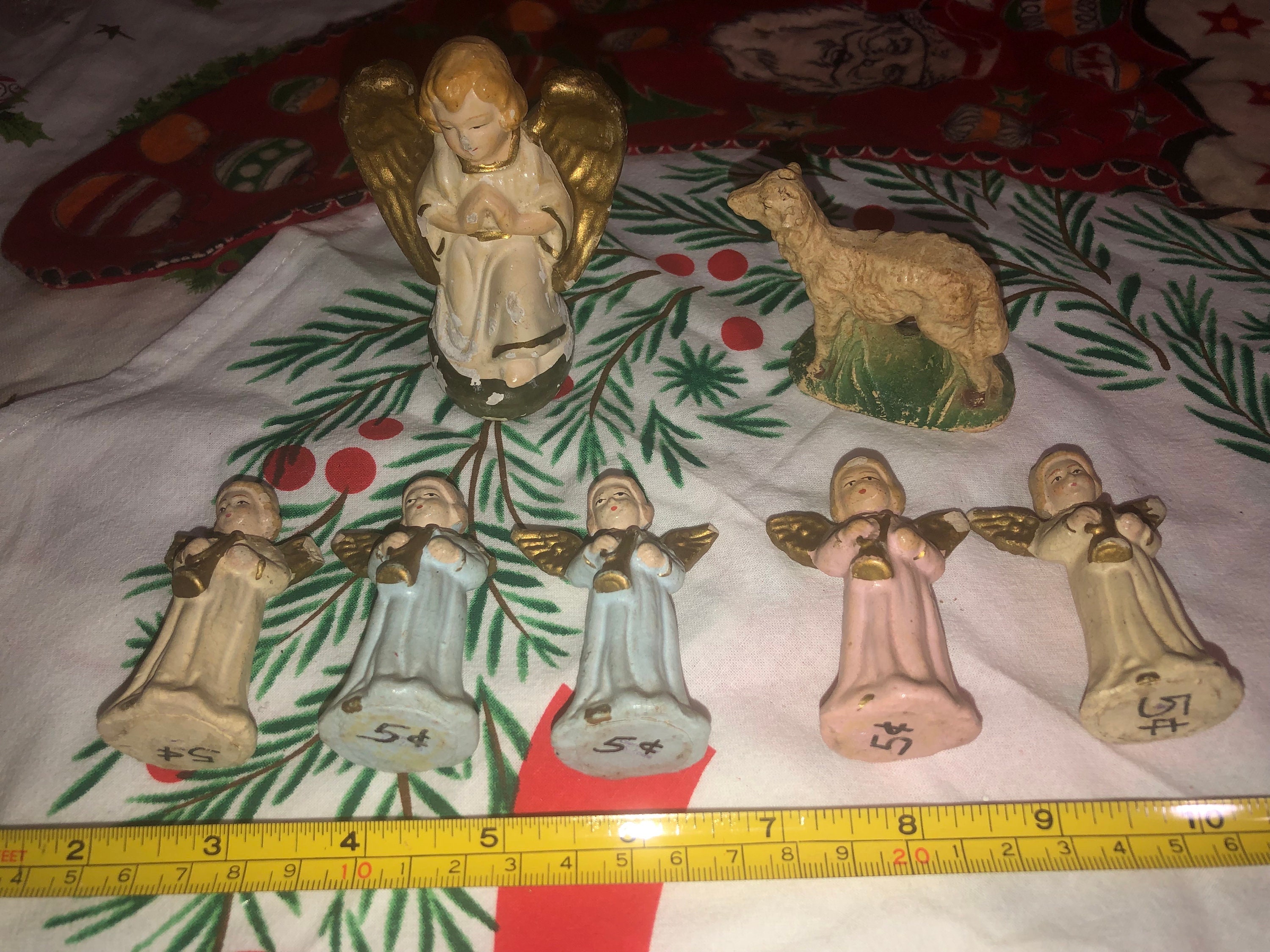 1940s Composition Angel Lamb Lot Japan - Etsy