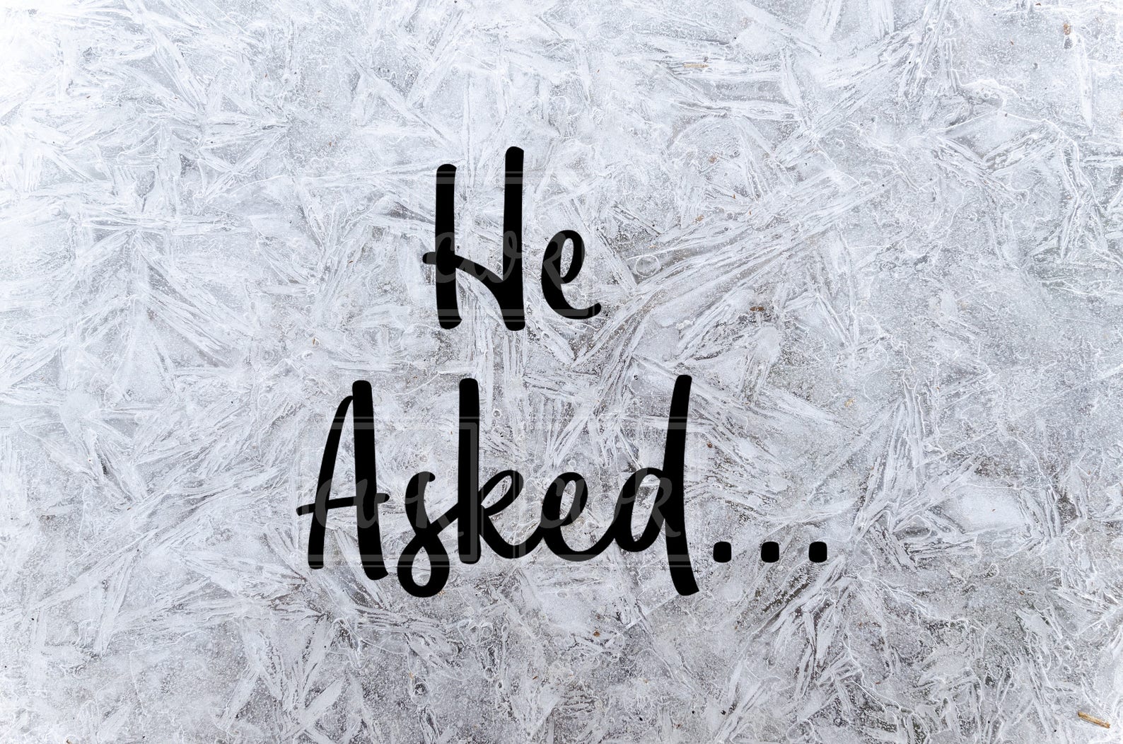 Engagement SVG Cut File "he Asked..." - Etsy