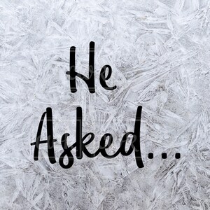Engagement SVG Cut File "he Asked..." - Etsy