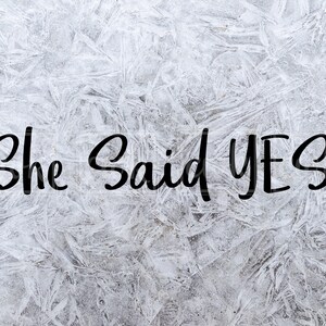 Engagement SVG Cut File "she Said Yes!" - Etsy