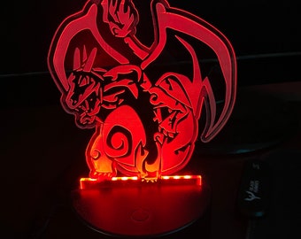 Charizard Led Night Light - Etsy