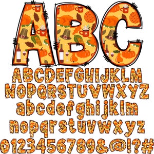 Thanksgiving Alphabet PNG, Happy Thanksgiving, Thanksgiving Day, Turkey ...