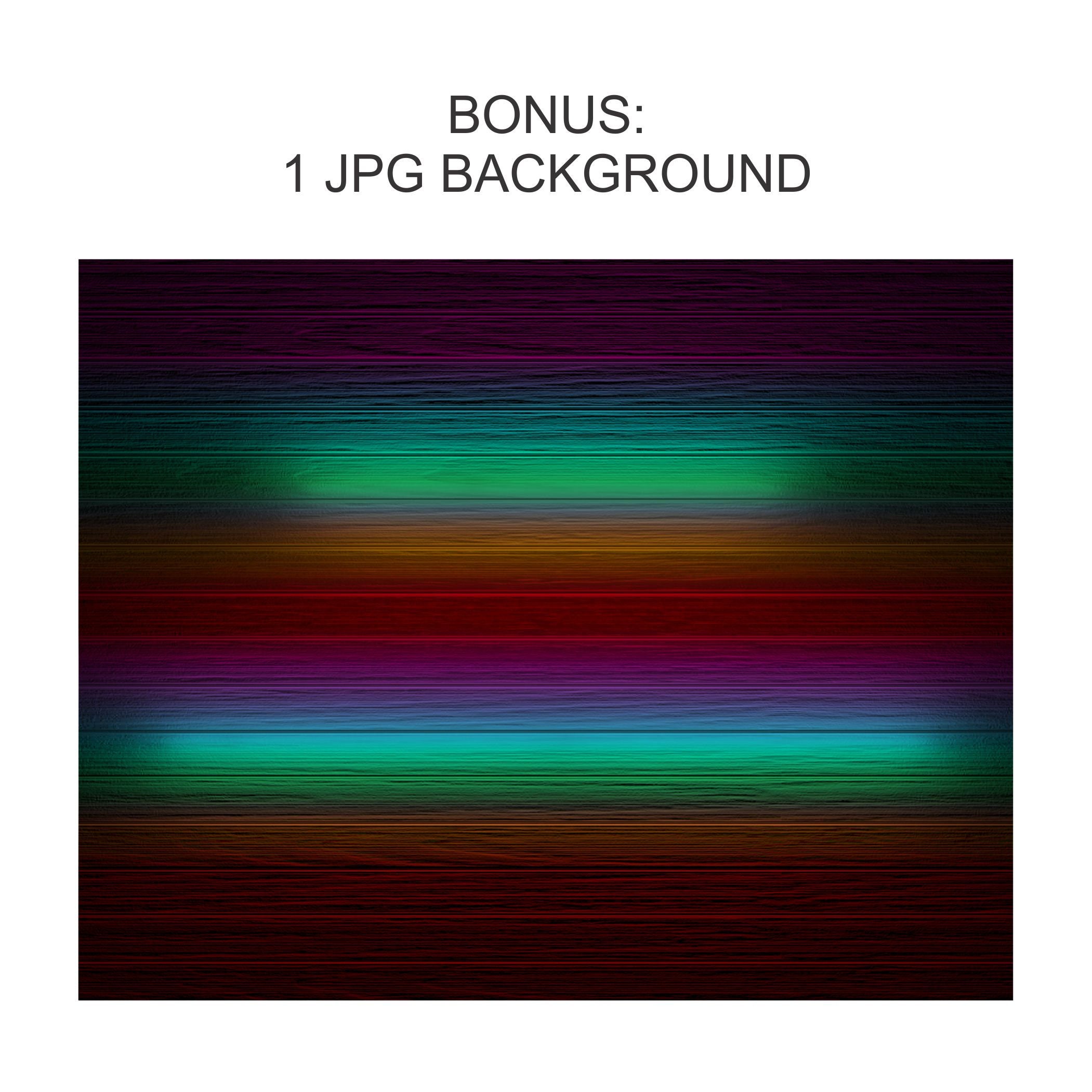 Neon Glow Effect Alphabet PNG Clip Art Letters Script Font Instant ...