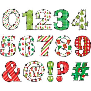 Christmas Clipart Letters PNG, Wrapping Paper Alphabet Clip Art, PNG ...