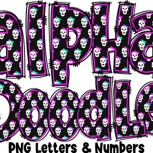 Halloween Alphabet PNG, Halloween, Halloween Day, Alpha Doodle, PNG ...