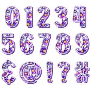 Spring Floral Alphabet PNG, Doodle Alpha, Doodle Flowers, Doodle ...