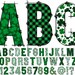St Patrick's Day Letters PNG, Shamrock Alphabet Clip Art, St Paddy's ...