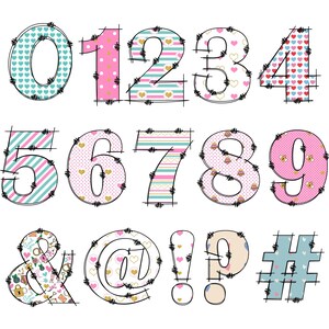 Valentine's Day Letters PNG, Love Alphabet Clip Art, PNG, Doodle ...