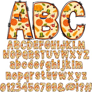 Thanksgiving Alphabet PNG, Happy Thanksgiving, Thanksgiving Day, Alpha ...