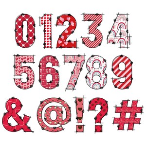 Valentine's Day Letters PNG, Love Letters Clip Art, PNG, Doodle ...