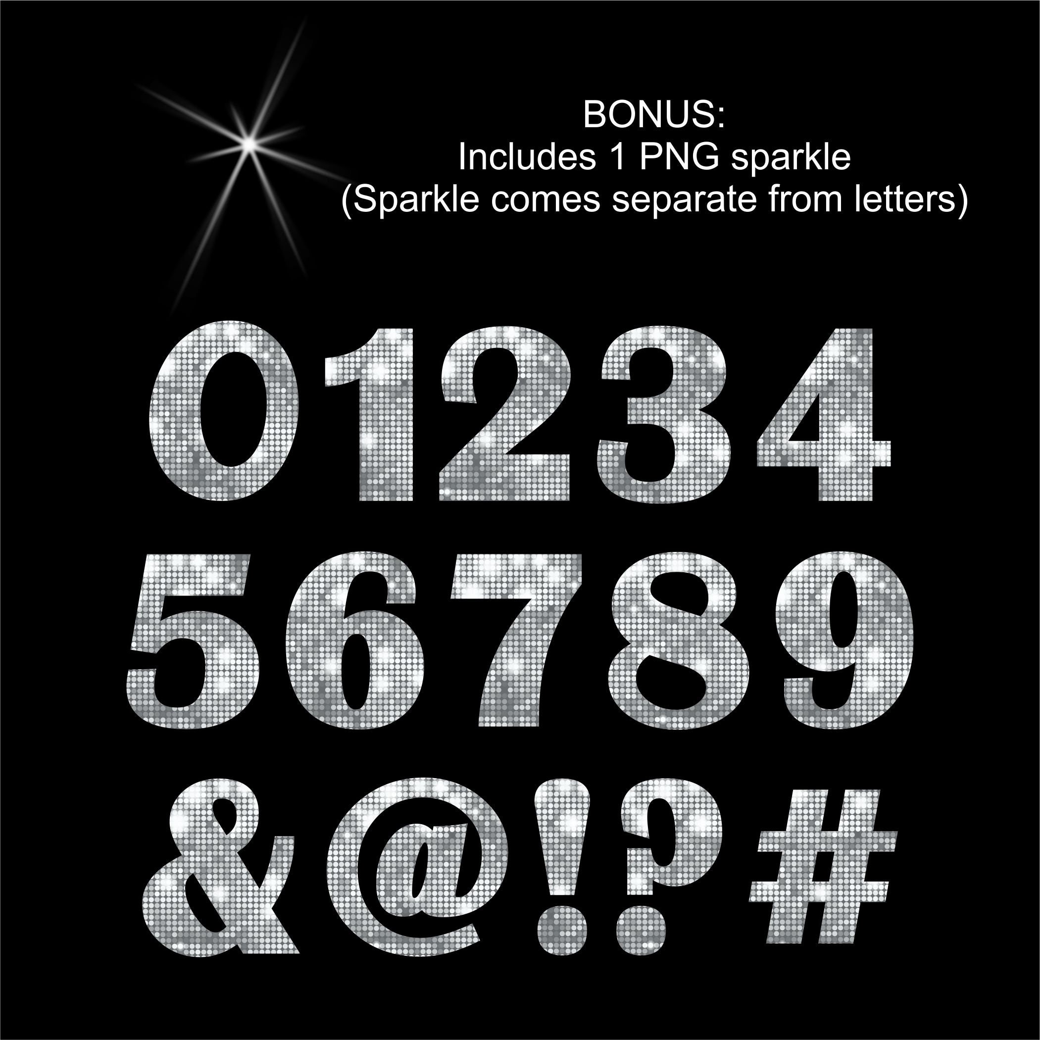 Bundle PNG Glitter Alphabet Sparkle Clip Art Letters - Etsy