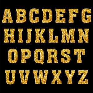 PNG Gold Glitter Alphabet, Sparkle Clip Art, Letters Alphabet Numbers ...