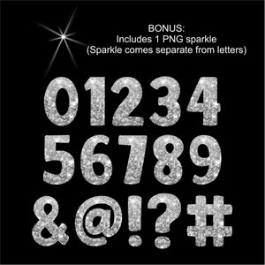 PNG Silver Glitter Letters, Sparkle Clip Art, Letters Alphabet Numbers ...