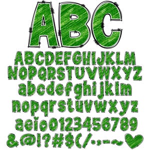 Crayon Coloring Letters & Numbers PNG, Alpha Doodle, Doodle Letters ...
