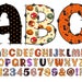 Halloween Clipart Alphabet PNG, Doodle Alphabet Clip Art, Transparent ...