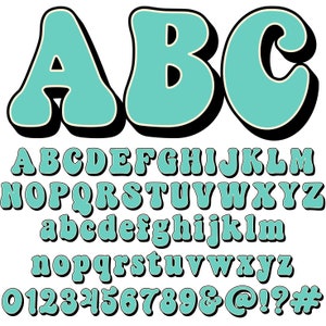 Groovy Alphabet PNG, Retro Boho Letters, Retro Doodle, Groovy Doodle ...