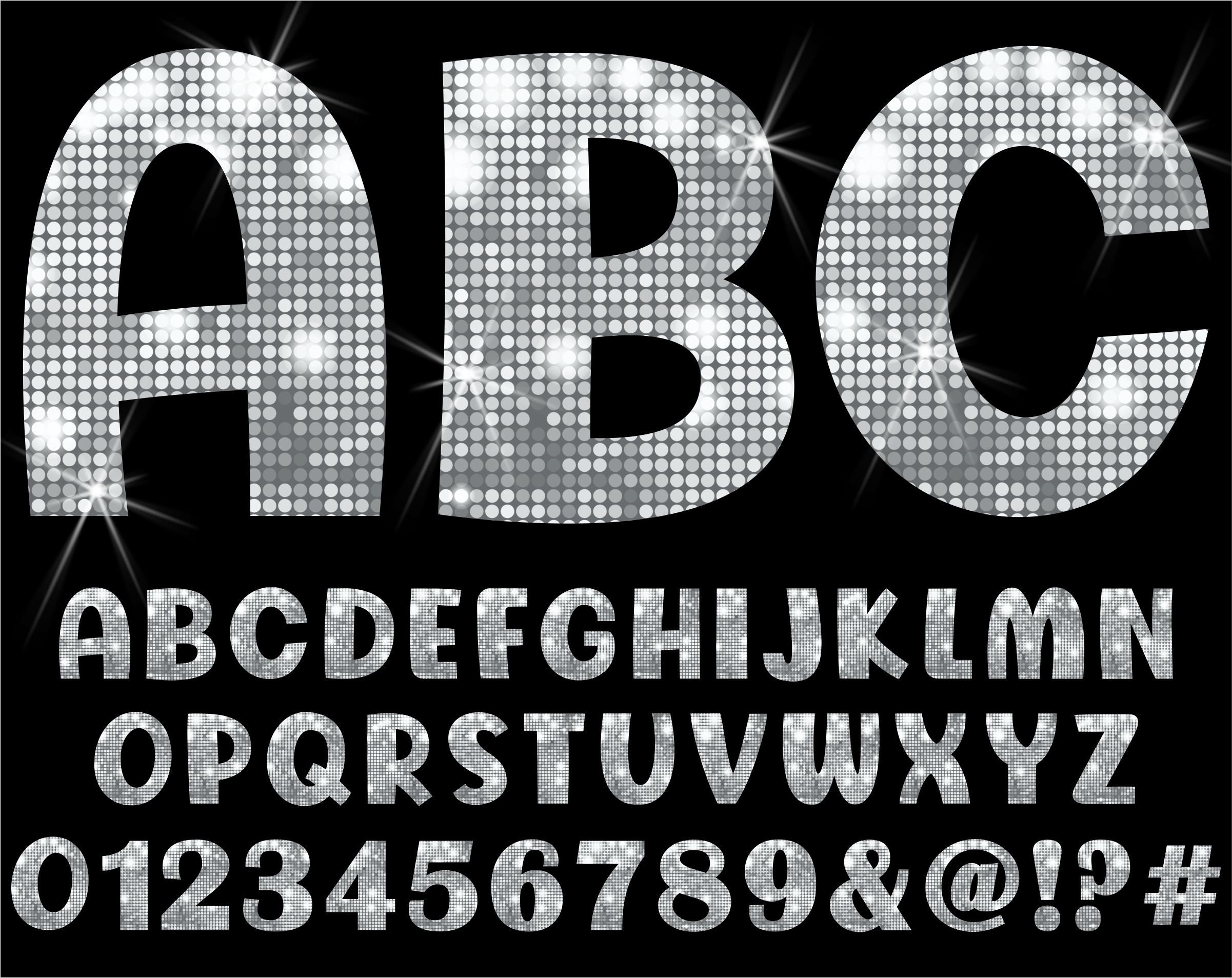 Bundle PNG Glitter Alphabet Sparkle Clip Art Letters - Etsy