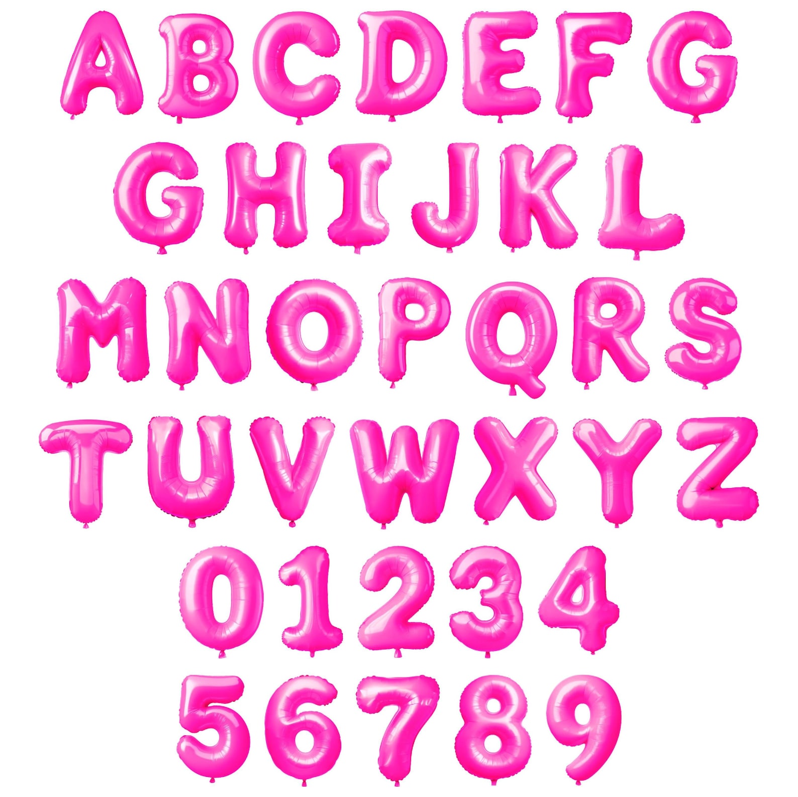 Pink Balloon PNG Letters, Transparent Background, Balloon Alphabet, PNG ...