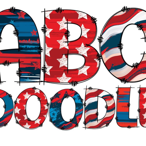 Patriotic Letters - Etsy