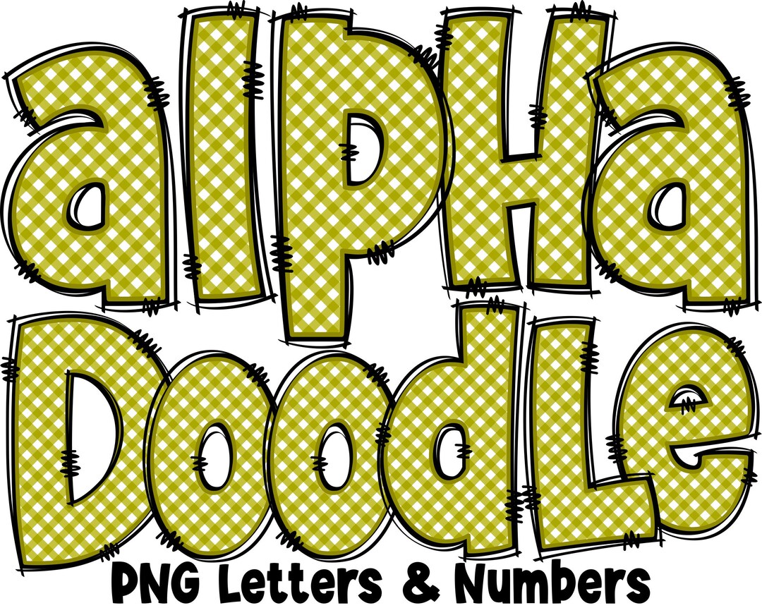 Fall Autumn Letters & Numbers PNG, Alpha Doodle, PNG Letters, Fall ...