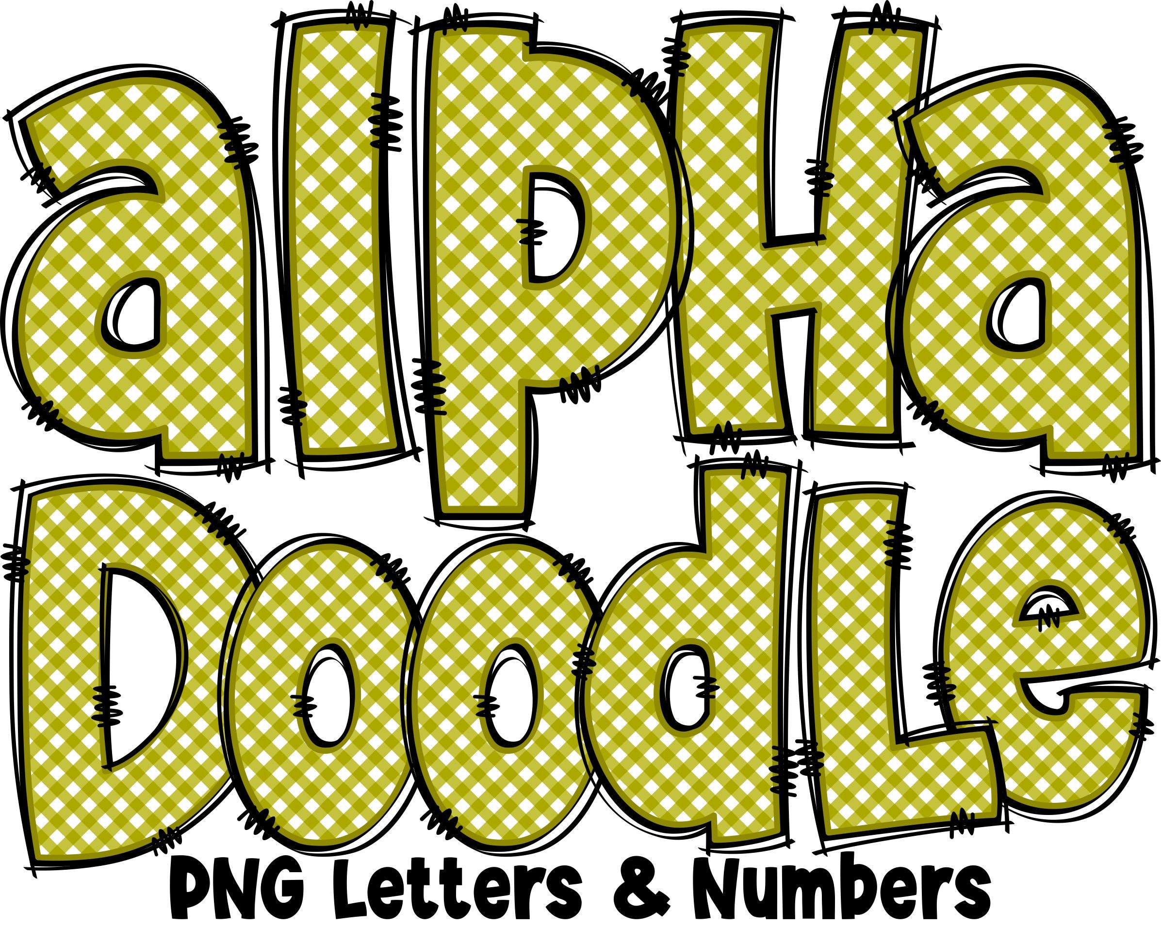 Fall Autumn Letters & Numbers PNG, Alpha Doodle, PNG Letters, Fall ...