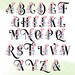 Valentine's Day Letters PNG Alphabet Clip Art PNG - Etsy