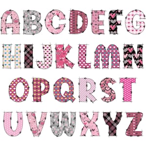 Valentine's Day Letters PNG, Love Alphabet Clip Art, PNG, Doodle ...