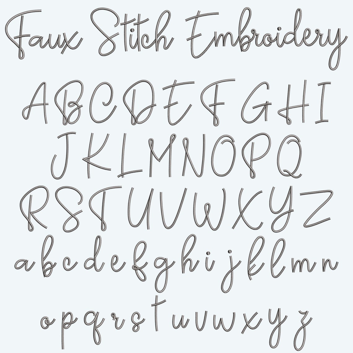 Faux Embroidery Fall Letters, Autumn Alphabet PNG, Faux Stitch Letters ...